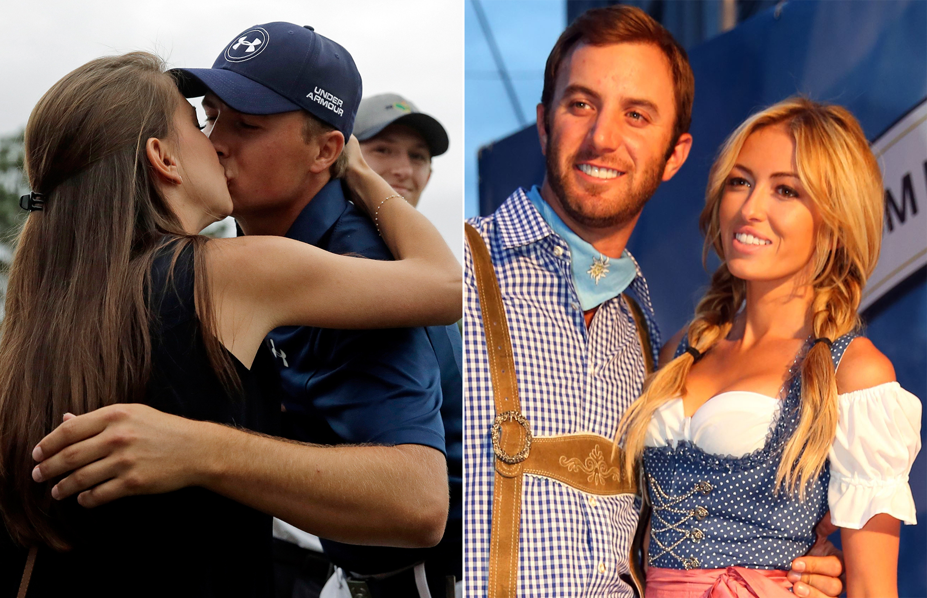 Golfers with wives and partners