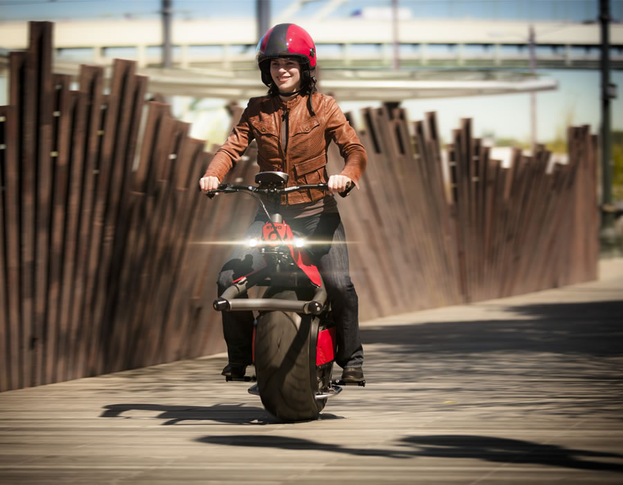 The incredible one-wheeled motorcycle