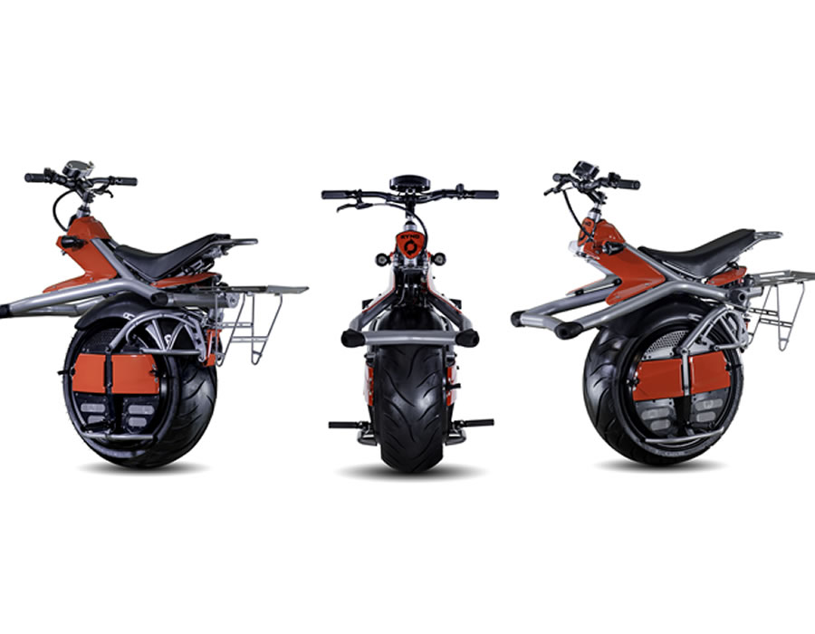 The incredible one-wheeled motorcycle