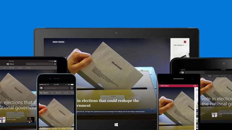 The MSN apps are now available for iOS, Android and Amazon devices